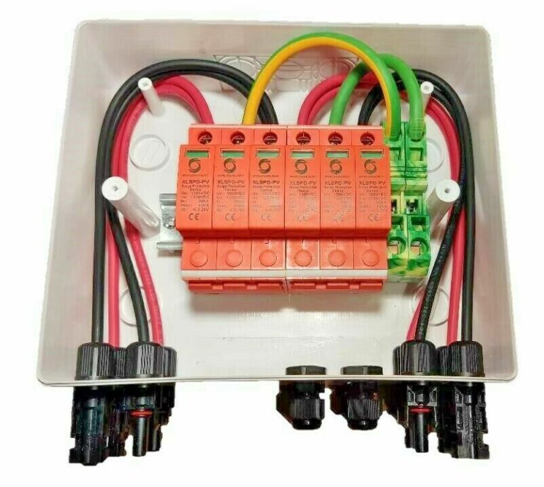 PV DC Überspannungsschutz 2-strings Solar Anschlusskasten Photovoltaik ...